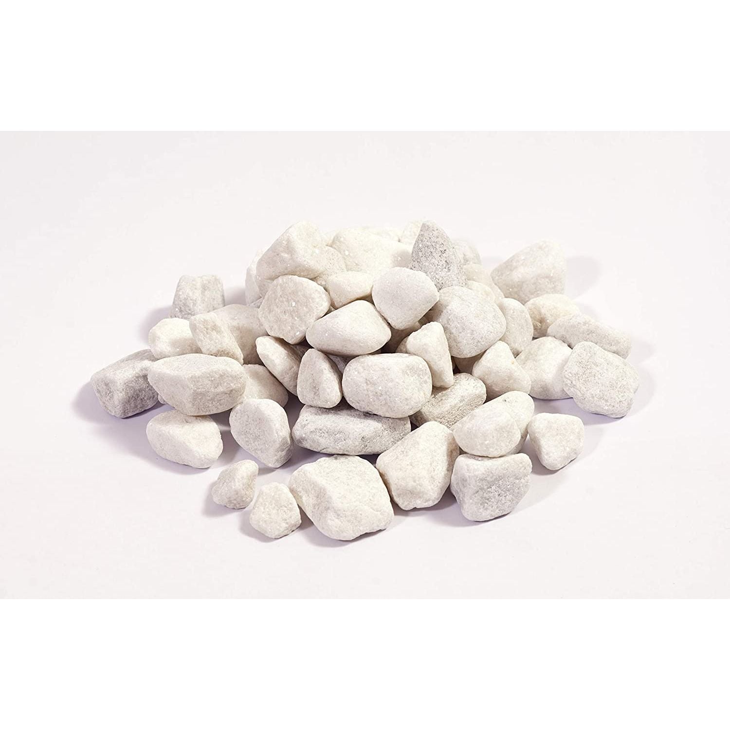 NWN Marmorkies 25 kg Weiss 15-25 mm Dekosteine Zierkies Kies Steine ...